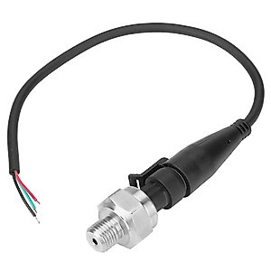 G1/4" Pressure Transducer Sensor Input 5V Output 0.5-4.5V / 0-5V Accuracy Analog Sensor Output for Water Gas Oil(0-150PSI)