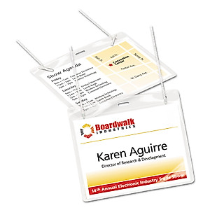 Avery Insertable 3 Inch x 4 Inch White Name Badges 100 Count (74459)