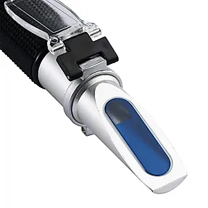 Meichoon 0~32% Brix Refractometer with ATC Digital Handheld Refractometer for Sugar, Food, Fruit, Beverages Honey DH14