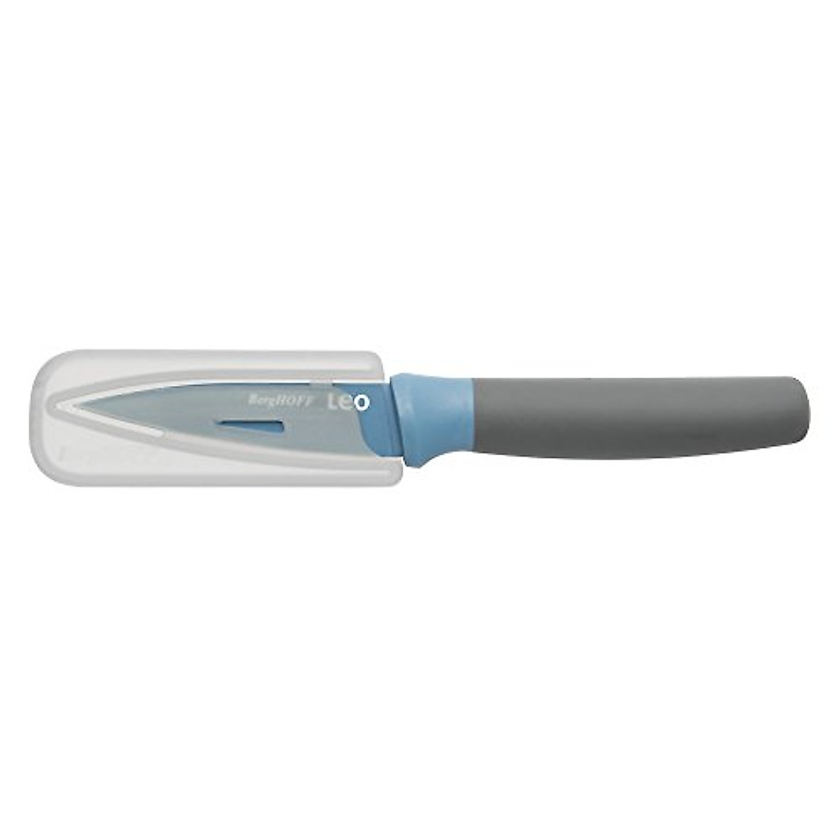 Berghoff Leo Stainless Steel Ceramic Coated Non-Stick Paring Knife, 8.5cm, 8.5 cm, Blue