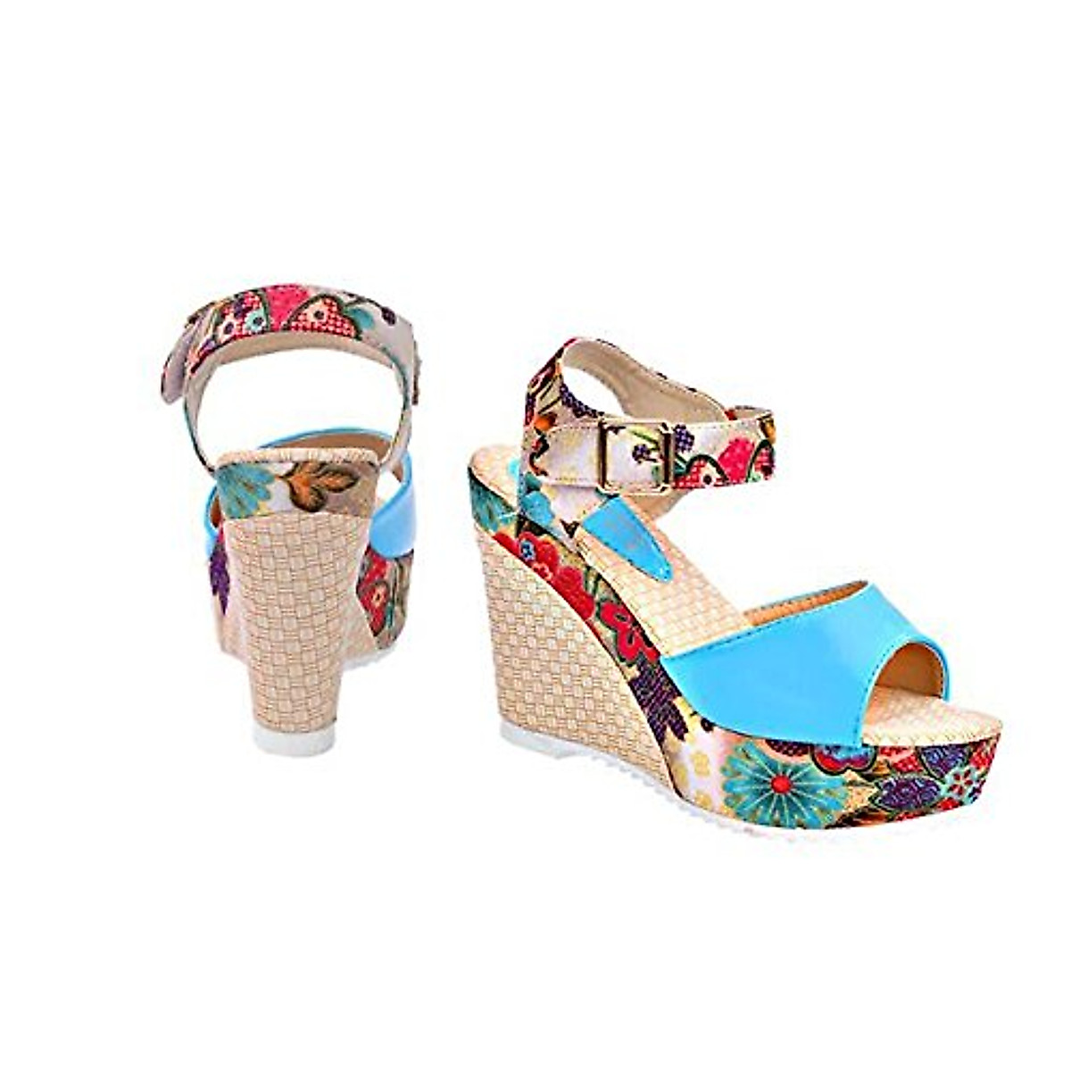 Womens Rivets Bowtie Flip Flops Jelly Thong Sandal Rubber Flat Summer Beach Rain Shoes Blue