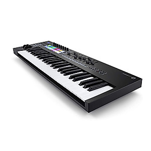 Novation Launchkey 49 MK3 49 Key USB MIDI Keyboard Controller Bundle with Headphones and Keyboard Stand (3 Items)