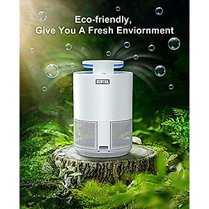 Fly Traps for Indoors, NONTAIL Indoor Fruit Fly Trap with 360°UV Light Fan, Catcher & Killer for Mosquito, Gnat, Moth, Fruit Flies, 4 Sticky Glue Boards Included