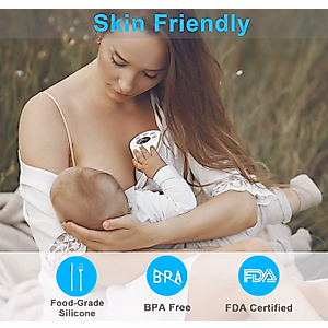 Luxlady Wearable Electric Breast Pump Accessories - Silicone DuckbillValve and Diaphragm, Compatible for S9 / S12, Orignal Parts Replacement for Luxlady and Other Brands in Same Models, 2 Pack