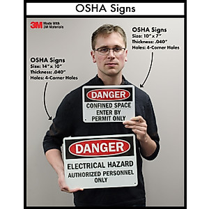 SmartSign - S-7196-AL-10 "Danger - Propane Tanks" Sign | 7" x 10" Aluminum