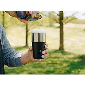 Snow Peak SET-470 Thermo Tumbler 470, Set of 4 Colors, Black, Olive Green, Silver, Sand