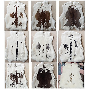 ZSCYD-yingda1992 5pcs Assorted Bulk Craft Grade Natural Rabbit Skins Real Quality Rabbit Pelts Perfect for Decoration, Cat/Dog Toys, Sewing, or Crafting Fur Hide 10" by 14"