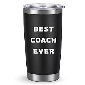 Coach Gifts for Men, Coach Appreciation Gift for Birthday Christmas, Cool Soccer Football Baseball Basketball Volleyball Cross Country Coach Gifts, 20oz Coach Cup Tumbler