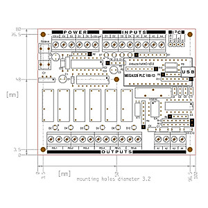 CANADUINO® PLC MEGA328 Electronics DIY Kit (100% Compatible with Arduino)