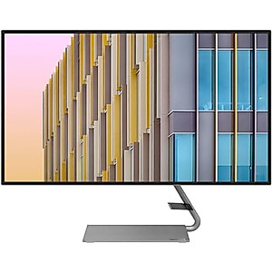 Lenovo Q27h-10 27-Inch Monitor, QHD (2560 x 1440), IPS, LED Backlit, 16:9, AMD FreeSync, USB-C, 4-Side Borderless, 75Hz, 4ms Response Time, 99% sRGB, Tilt, HDMI, DP 1.2, Low Blue Light, 66A7GCC2US