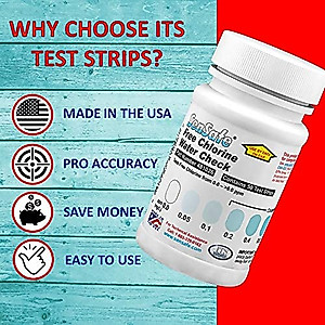 Industrial Test Systems 481026 Free Chlorine Water Check Test Strip