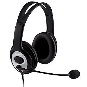 Microsoft LifeChat LX-3000 Headset (JUG-00013) with Clear stereo sound, Plug and Play, Noise-cancelling Microphone for Laptop/PC, Over-Ear
