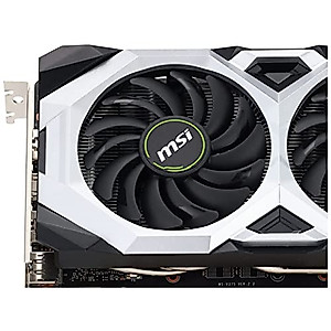 MSI Gaming GeForce RTX 2060 6GB GDRR6 192-bit HDMI/DP 1710 MHz Boost Clock Ray Tracing Turing Architecture VR Ready Graphics Card (RTX 2060 Ventus GP OC)