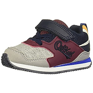 OshKosh BGosh Boys Sneaker, Burgundy, 4 Toddler