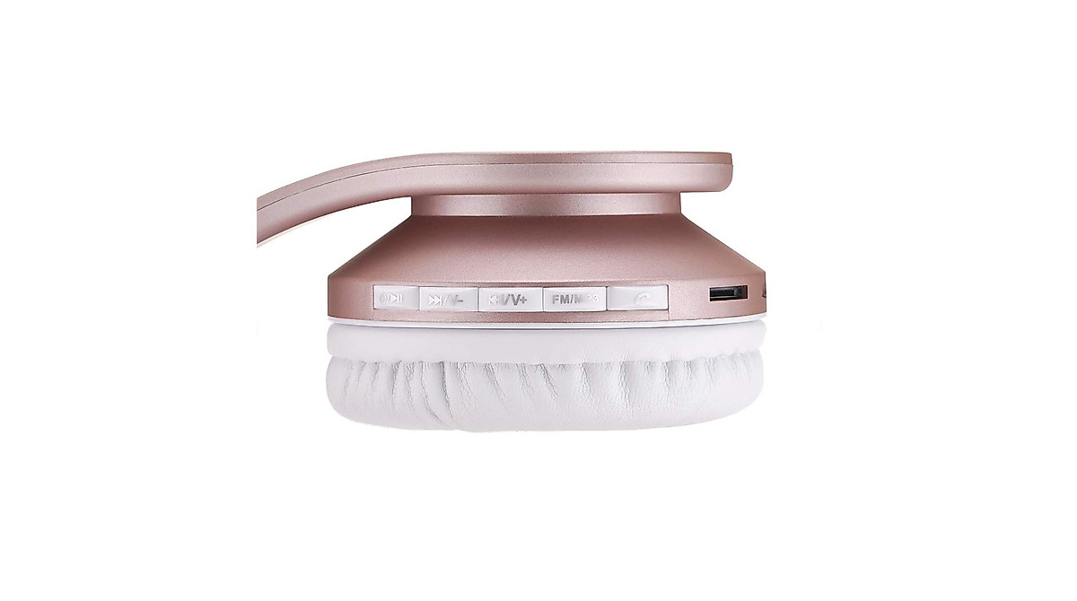 PowerLocus Rose Gold Bluetooth Headphones for All Ages
