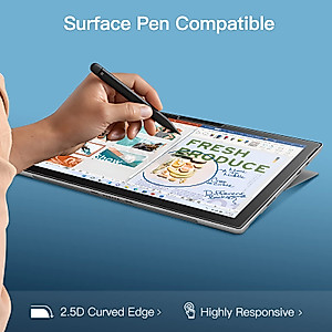 JETech Screen Protector for Surface Pro 7 Plus/Surface Pro 7 12.3-Inch, 9H Tempered Glass Film, Support Surface Pen, HD Clear, 2-Pack