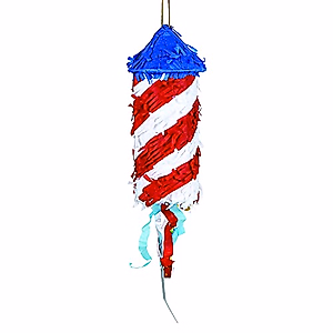 Slant Collections Patriotic Petite Paper Pinata, Mini, Firecracker