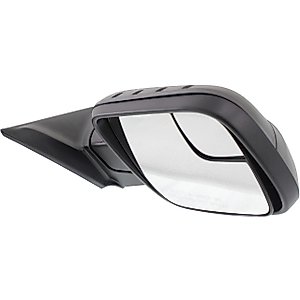Kool Vue Passenger Side Power Non-Heated Mirror for Ford Explorer 2011-2015 Manual Fold With Spotter Glass; Without Signal Light, Memory & Puddle Lamp Textured