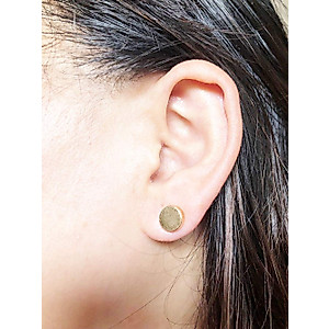 Stainless Steel Magnetic No Piercing Fake Gauges Earring Studs,for Non Pierced Ears,Black,Silver,Colorful,Hypoallergenic