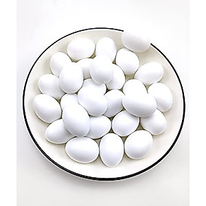 10 Pieces of Pigeon Eggs Simulation of Solid Plastic Pigeon Eggs for Pigeon Hatching Help Laying Pigeon Agricultural Tool Poultry