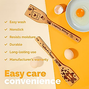 Riveira 6-piece Wooden Spoons For Cooking, Unique Valentines Day Gifts For Her, Valentines Day Gifts For Mom, Valentines Day Gifts For Girlfriend, Valentines Day Kitchen Decor - Valentines Decorations