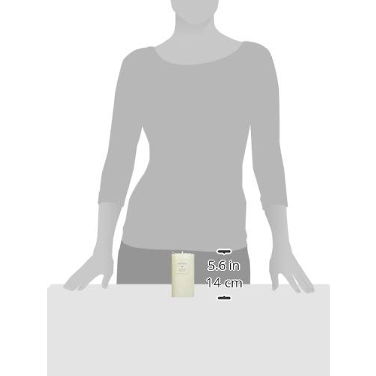 Aroma Naturals Holiday Essential Oil Vanilla & Peppermint Scented Pillar Candle, Cool Wish, 2.75 inch x 5 inch