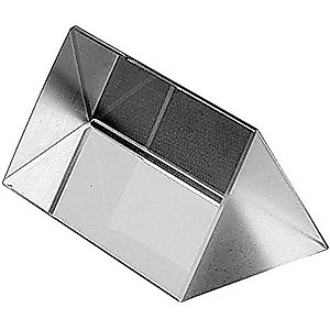 Amlong Crystal 2.5 inch Optical Glass Triangular Prism for Teaching Light Spectrum Physics and Photo Photography Prism, 60mm