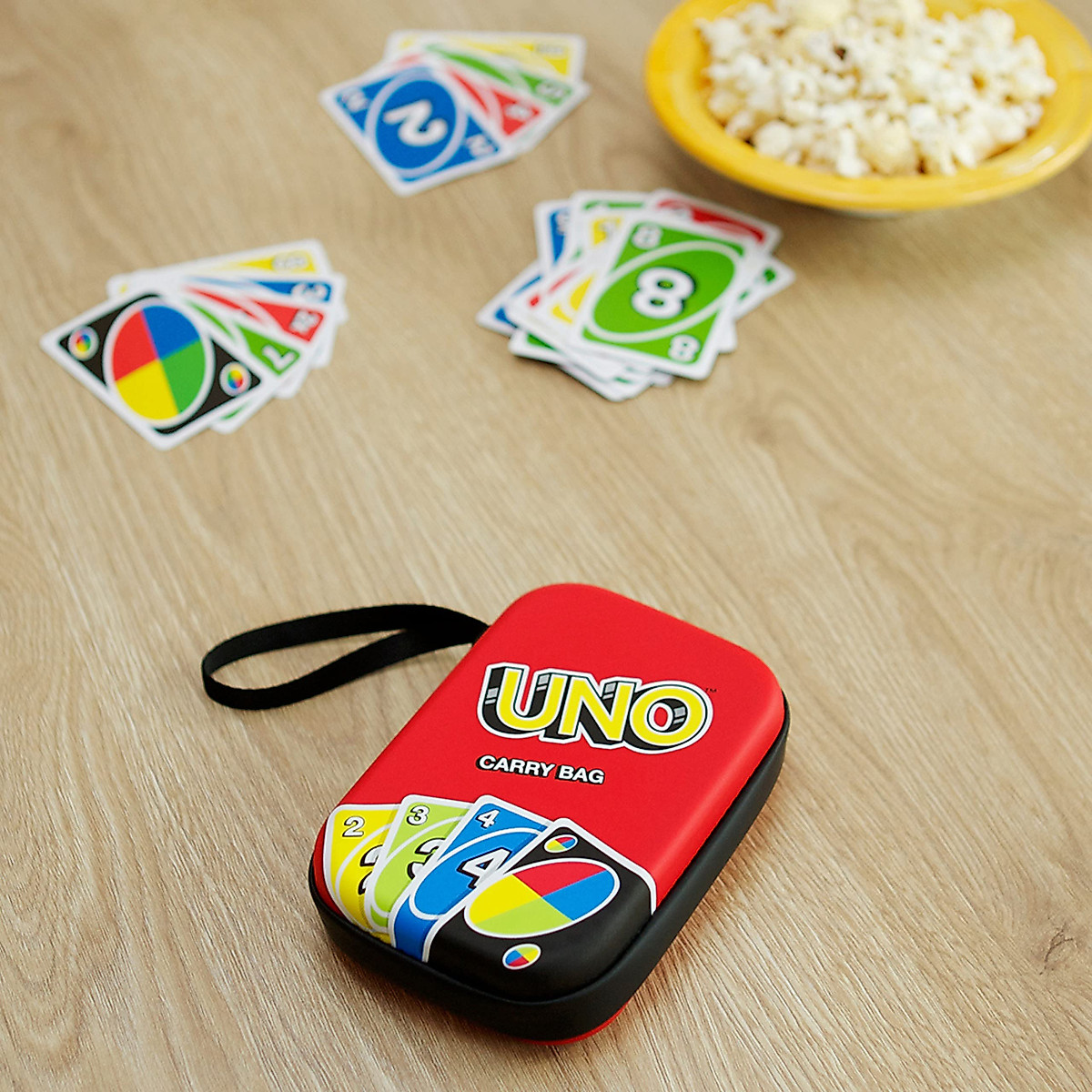 Klein UNO: Carry Bag - Holds Uno Game Cards, Stow The Game Instructions in The Mesh Compartment, Sturdy Zip Up Case