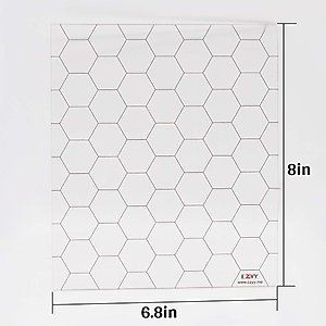 CZYY 1" Square Grid Game Mat and 1" Hex Grid Game Mat
