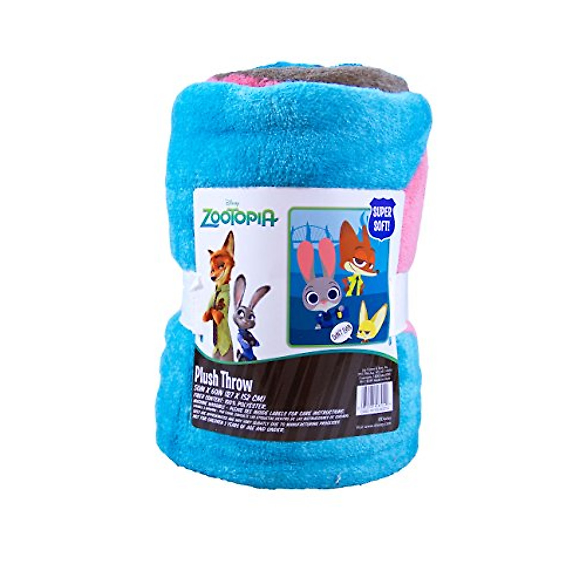 Disney/Pixar Zootopia 'Bunny Ears' Plush Throw, 50" x 60”