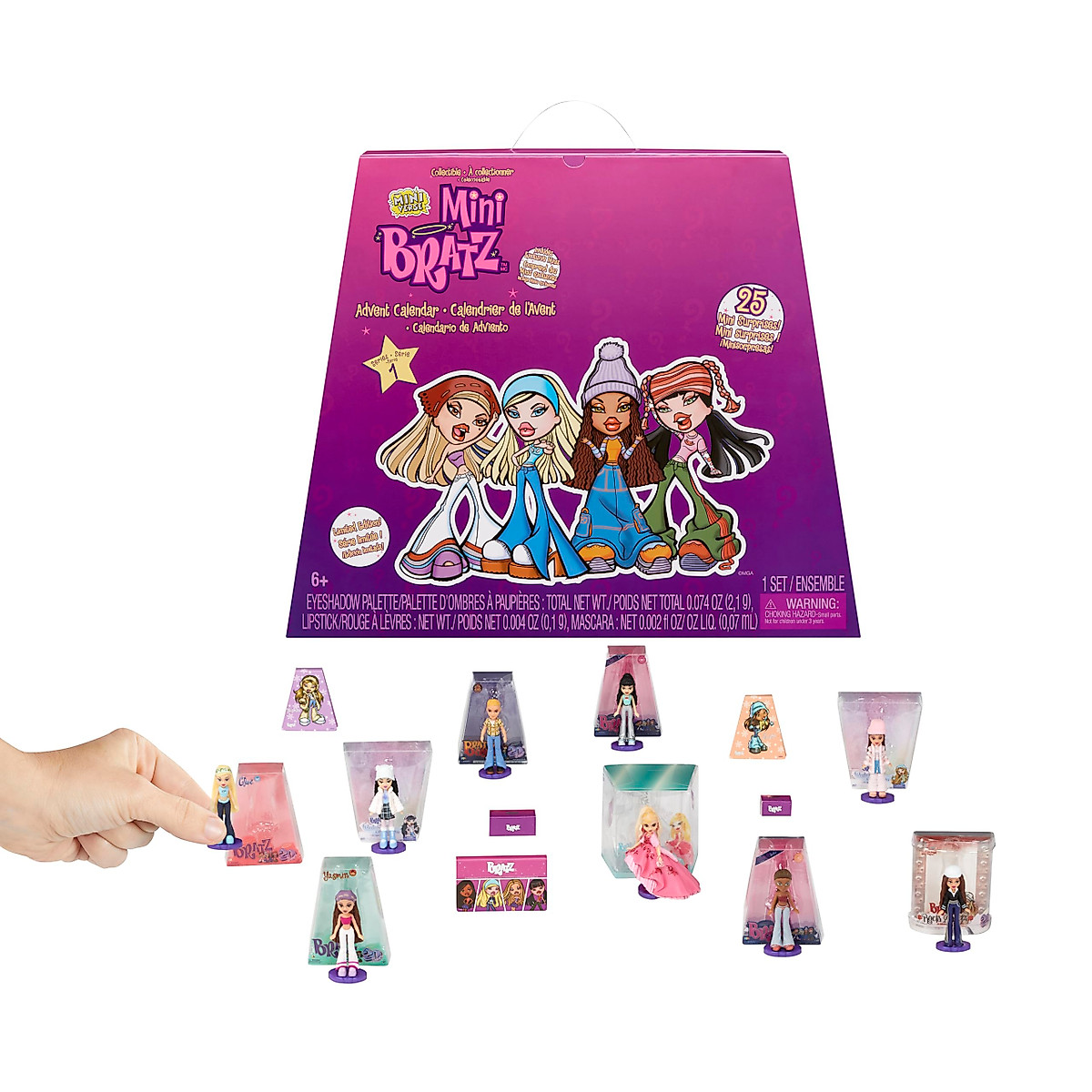 MGA's Miniverse Bratz Minis Advent Calendar - 25 Surprises, Y2K Nostalgia, Collectors Ages 6 7 8 9 10+