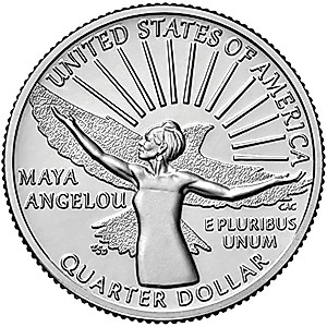 2022 P Bankroll of 40 - Maya Angelou, American Women Quarter Series Uncirculated