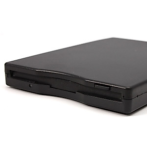 BeesClover Portable External 3.5" USB 1.44 MB FDD Floppy Disk Drive Plug and Play for PC Windows 2000/XP/Vista/7/8/10 Mac 8.6 or Upper Black