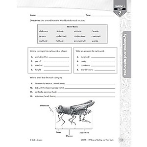 180 Days™: Reading, Vocabulary/Language for 6th Grade Practice Workbook for Classroom and Home, Cool and Fun Practice Created by Teachers (180 Days of Practice)