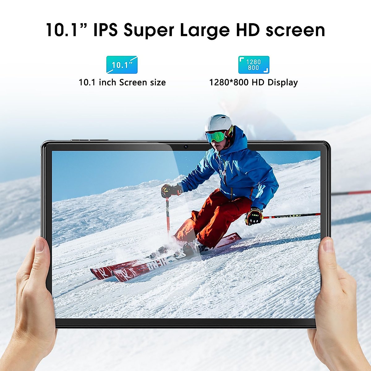 SGIN 10 Inch Tablet, 4GB RAM 128GB ROM Android 13 Tablets Computer with MTK Octa-Core 2.0Ghz Processor, FHD 1280x800 IPS Srceen, 5MP+8MP Camera, WiFi, Bluetooth, 6000mAh