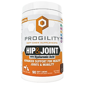 Nootie Progility Hip & Joint Supplement for Dogs, Dog Joint Support with Glucosamine and Chondroitin, 90 Count