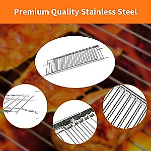 Utheer Universal Grill Warming Rack for Nexgrill 720-0830H 720-0888 720-0958B 720-0882A 720-0896 720-0830X 720-0888N 720-0925P Stainless Steel Adjustable Rack for Nexgrill Gas Grill Replacements