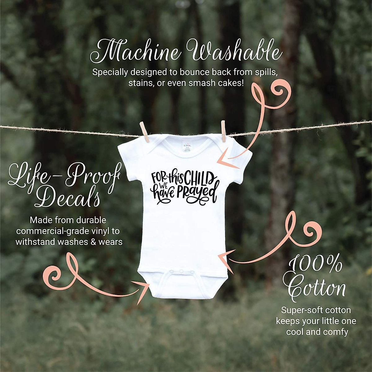 Bump and Beyond Designs Baby Surprise Pregnancy Announcement Grandparents Christian (White 0-3 Months)