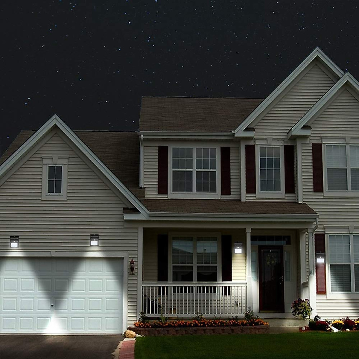 SOLVAO Solar Motion Sensor Security Light | Waterproof & Wireless | New 26 LED Design | for Outdoor, Front Door, Backyard, Steps, Garage, Garden, Deck, Patio | 1 Pack