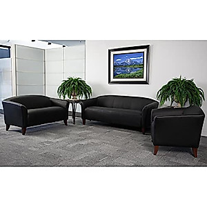 Flash Furniture HERCULES Imperial Series Black LeatherSoft Loveseat