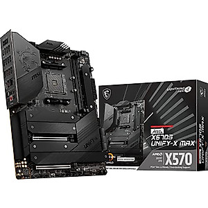MSI MEG X570S Unify-X MAX Gaming Motherboard (ATX, AMD, Socket AM4. DDR4, PCIe 4, CFX, M.2 Slots, Wi-Fi 6E)