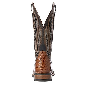 ARIAT Men's Double Down Western Boot, Caramel Caiman Belly