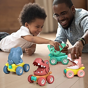 LiKee Toy Cars with Light and Music for Toddlers Kids Boys Girls Age 3+ Years Old
