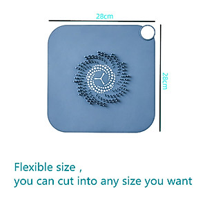 Silicone Shower Drain Hair Catcher,Shower Hair Stopper,Shower Drain Strainer,Silicone Drain Covers,Bathroom Drain Protector (HS030)