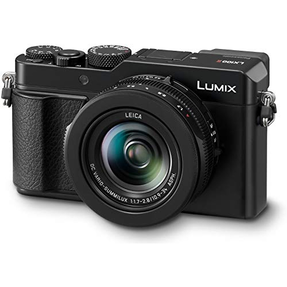 Panasonic LUMIX LX100 II 17MP Digital Zoom Camera Bundle with Panasonic DMW-ZSTRV Battery and Charger Pack, Camera Bag and 32GB SD Card (4 Items)