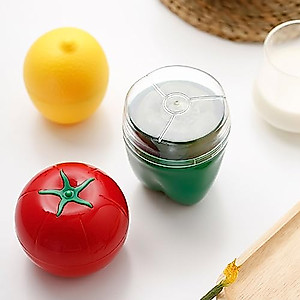 4pcs Fruit Container Refrigerator Vegetable and Fruit Storage Containers Reusable Food Saver Vegetable Shaped Food Saver (Onion Tomato Lemon Green Pepper)(COLOR:Multi)