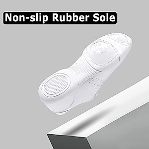 FLIOZY Womens Cheer Dance Shoes Girls White Cheerleading Competition Sports Shoes Fashion Breathable Athletic Walking Sneakers White Leather 36