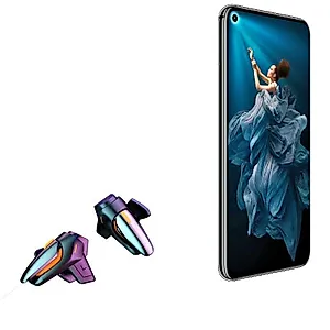 BoxWave Gaming Gear Compatible with Honor 20 (Gaming Gear by BoxWave) - Touchscreen QuickTrigger, Trigger Buttons Quick Gaming Mobile FPS for Honor 20 - Jet Black