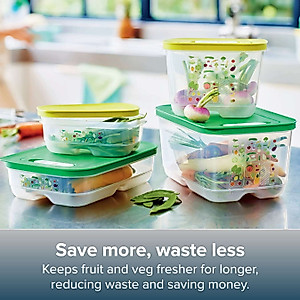 Tupperware FridgeSmart Food Storage Container - Small Deep Tub 1.8L - Keeps Food Fresher For Longer - Secure Seal - Stackable for Easy Organisation - BPA Free Plastic - Tubs with Lid