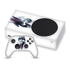 Head Case Designs Officially Licensed Jonas JoJoesArt Jödicke Yin and Yang Dragons Art Mix Matte Vinyl Sticker Gaming Skin Case Cover Compatible with Xbox Series S Console and Controller Bundle